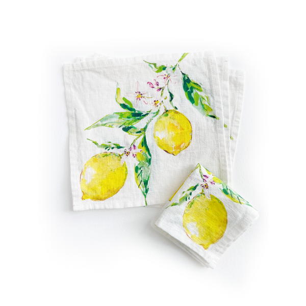 Lemons - Cocktail Napkins set of 4 – Darling Lemon