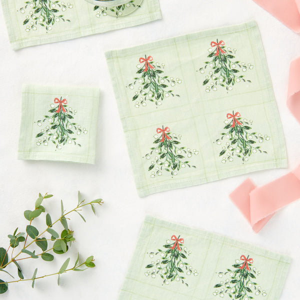 Mistletoe - Cocktail Napkins set of 4 – Darling Lemon
